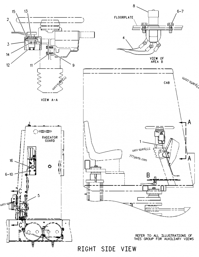 113-0411 LIGHTING GP-ROADING - WHEEL-TYPE LOADER Caterpillar 966F II ...