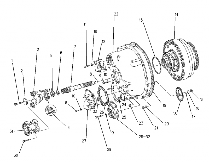 9P-2633 TORQUE CONVERTER GP - TRACK-TYPE TRACTOR Caterpillar D6E ...