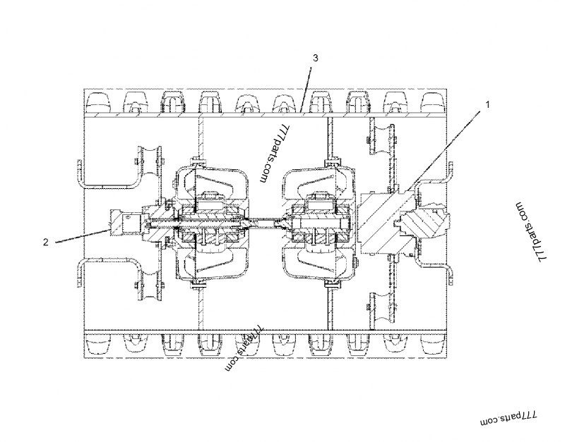 136-9737 DRUM GP-DRIVE & VIBRATORY - PAVING COMPACTOR Caterpillar CP ...