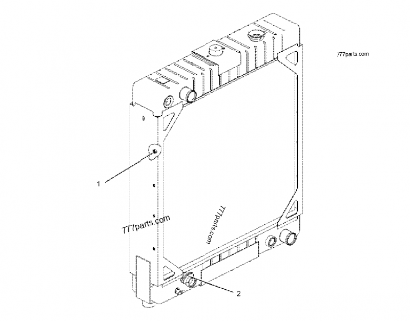 113-3636 RADIATOR & HYD OIL COOLER GP - ENGINE - MACHINE Caterpillar ...