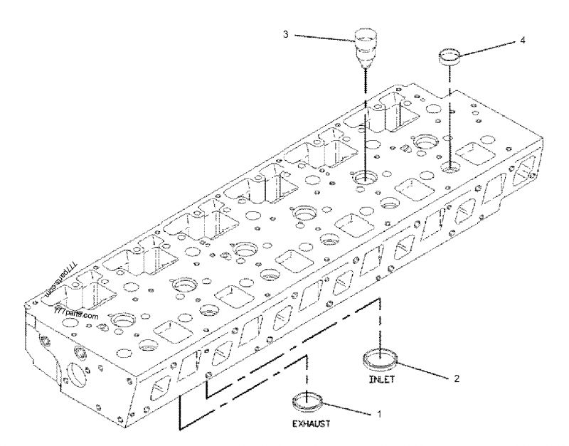 140-7372 CYLINDER HEAD AS - WHEEL-TYPE LOADER Caterpillar 950G ...