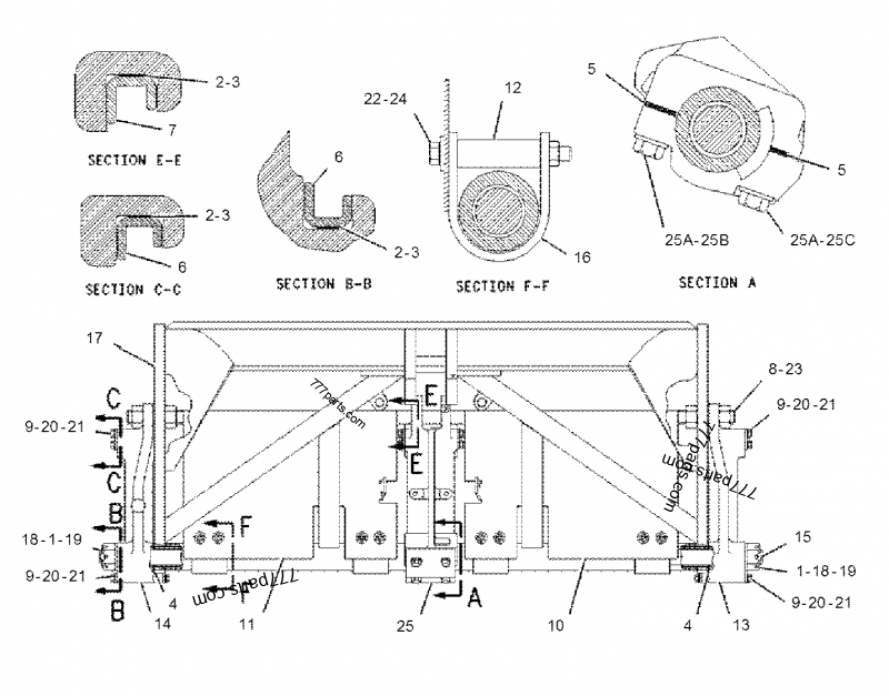153-9360 CIRCLE GP - MOTOR GRADER Caterpillar 140H | 777parts.com