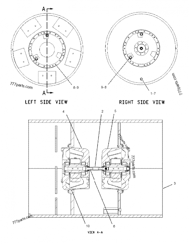136-9112 AXLE & MTG GP-DRIVE - PAVING COMPACTOR Caterpillar CS-573D ...