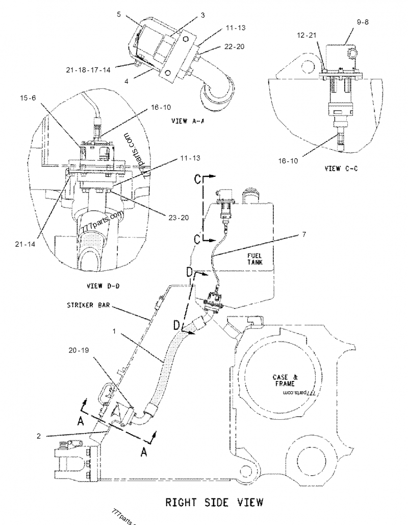 177-9383 ADAPTER GP-FAST FILL FUEL - TRACK-TYPE TRACTOR Caterpillar D9R ...