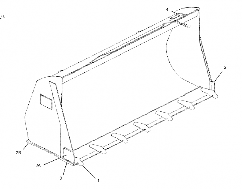 150-1353 BUCKET AS-GENERAL PURPOSE - WHEEL-TYPE LOADER Caterpillar 908 ...