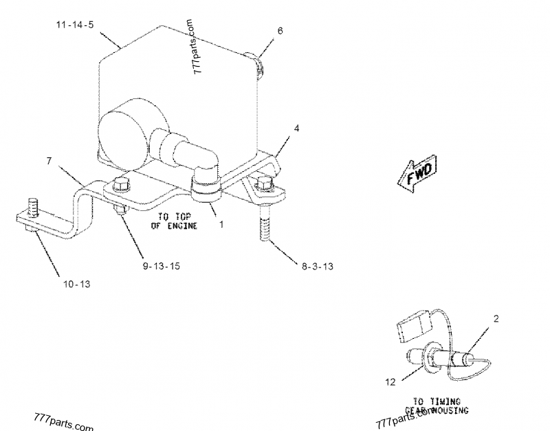 4W-5424 VALVE GP-AIR CONTROL - ENGINE - INDUSTRIAL Caterpillar G3408C ...
