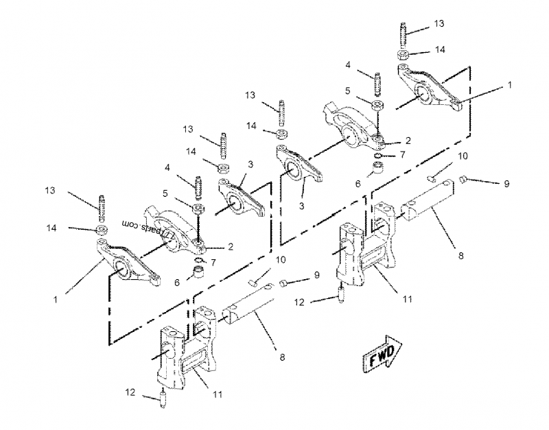 115-9397 ROCKER ARM GP - CHALLENGER Caterpillar 95E | 777parts.com