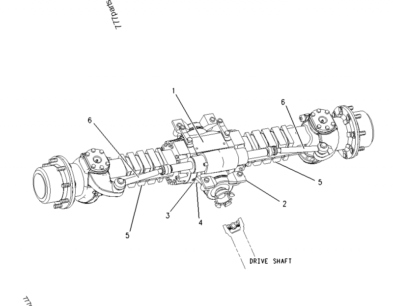 8I-3226 AXLE AR-REAR - TELEHANDLER Caterpillar TH82 | 777parts.com