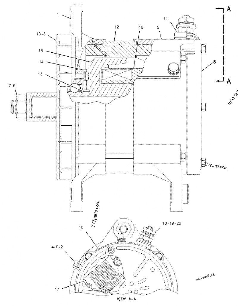 197-8820 ALTERNATOR GP-CHARGING -24-VOLT, 95-AMPERE - PETROLEUM ...
