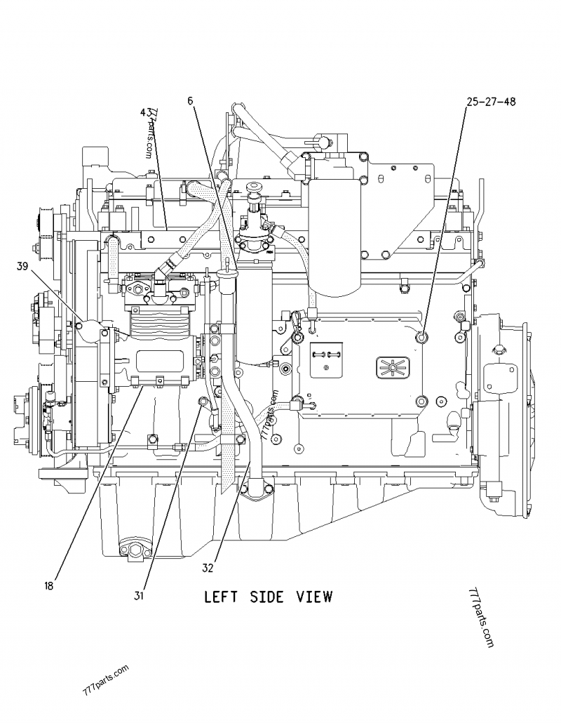 161-1752 ENGINE AR -163H - MOTOR GRADER Caterpillar 163H | 777parts.com