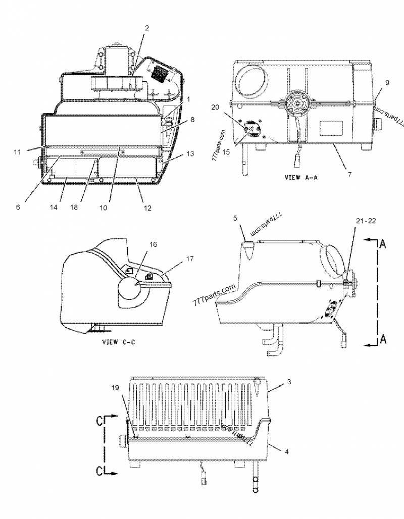 192-4018 FOOTREST GP - BACKHOE LOADER Caterpillar 430D | 777parts.com