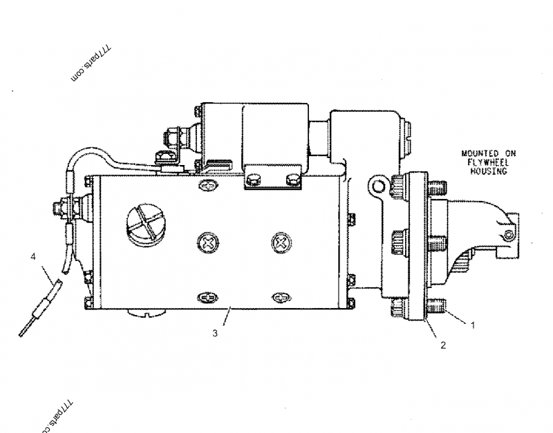 6N-3229 STARTING MOTOR GP-ELECTRIC - ENGINE - MARINE Caterpillar 3408 ...
