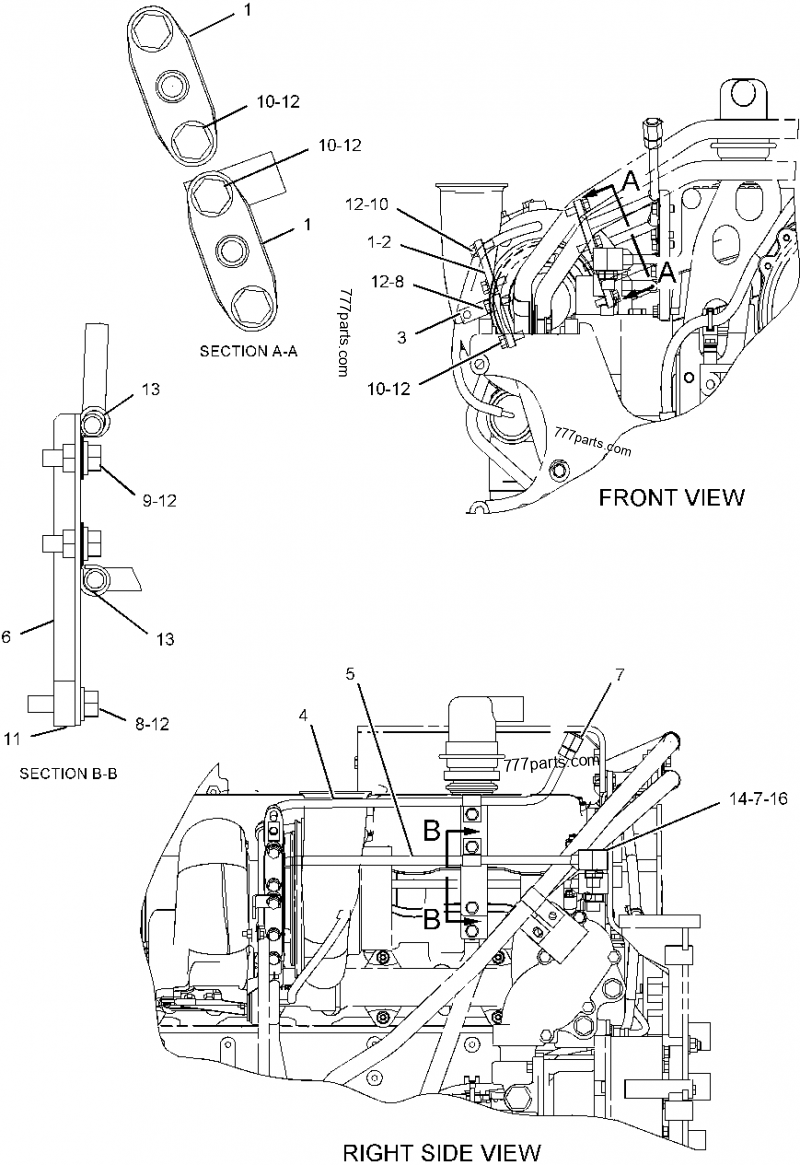 222-4604 LINES GP-WATER - TRACK-TYPE TRACTOR Caterpillar D8T | 777parts.com