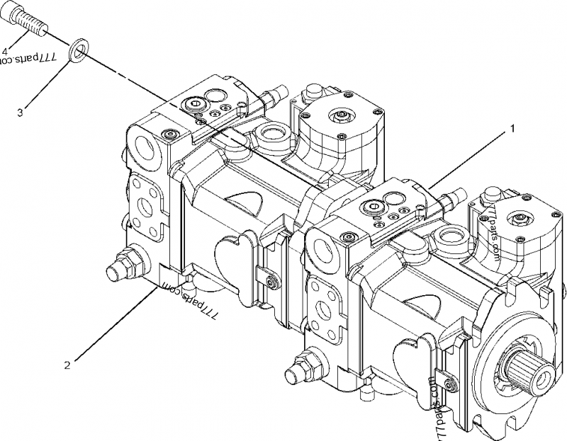214-3243 PUMP GP-PISTON - ENGINE - MACHINE Caterpillar 3046 | 777parts.com