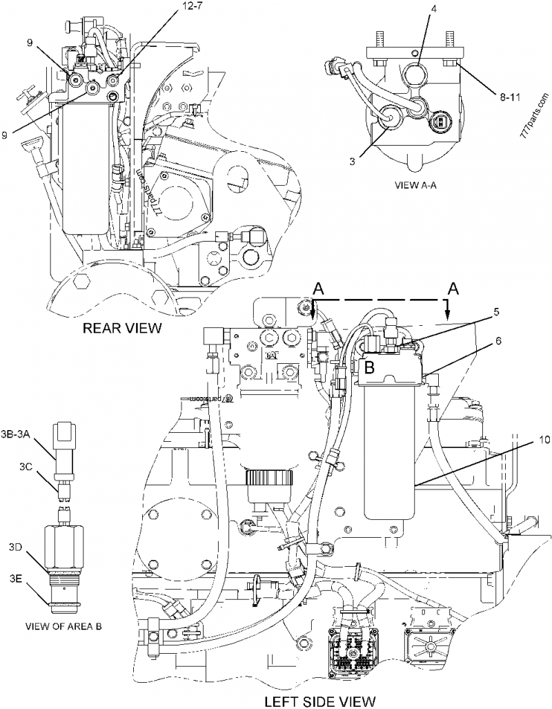 217-3660 FILTER GP-PRIMARY FUEL - TRACK-TYPE TRACTOR Caterpillar D8T ...