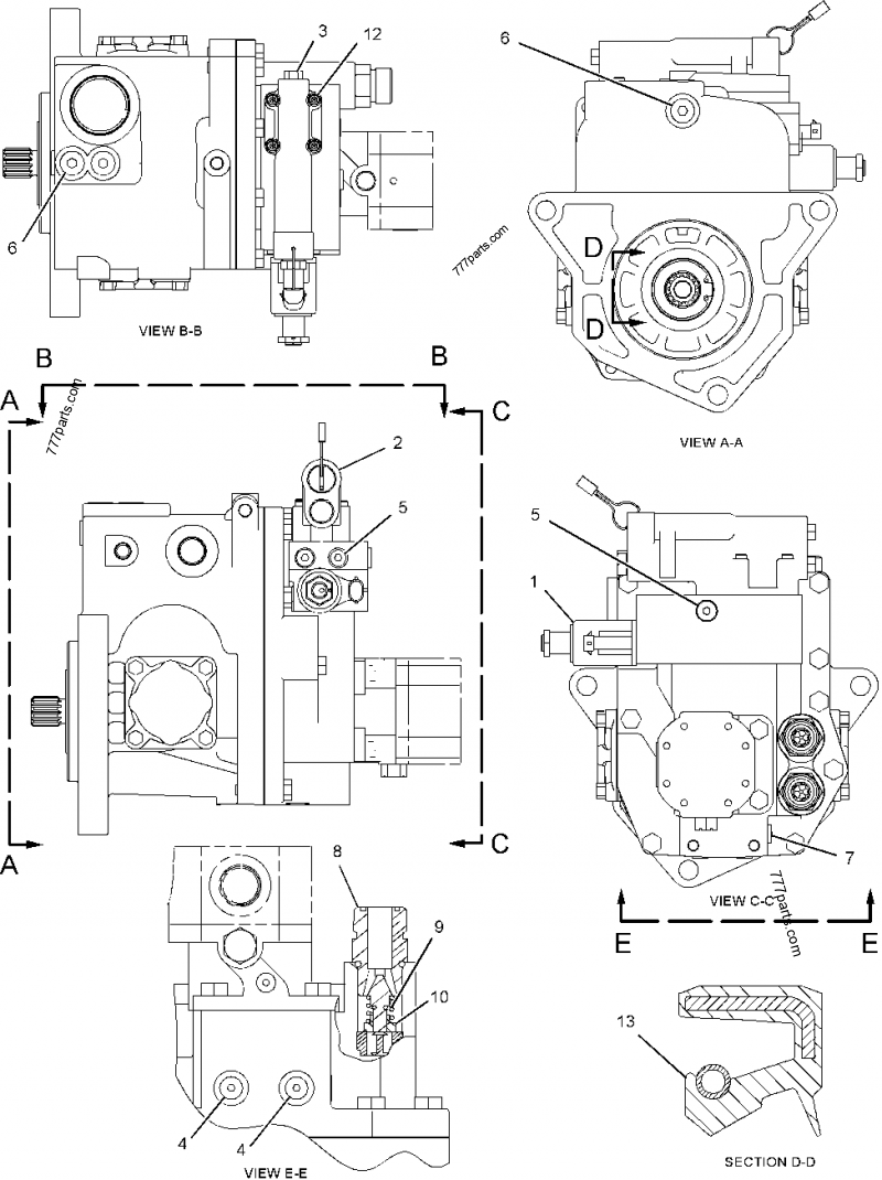 225-0567 PUMP GP-UNIT INJECTOR HYD - ENGINE - INDUSTRIAL Caterpillar ...