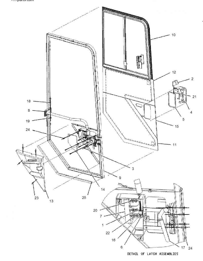 138-0245 DOOR GP-CAB -SLIDING WINDOW, RH - WHEEL-TYPE LOADER ...
