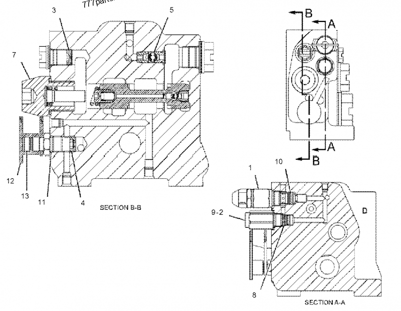 189-0910 VALVE GP-MAIN CONTROL -IMPLEMENT - TELEHANDLER Caterpillar ...