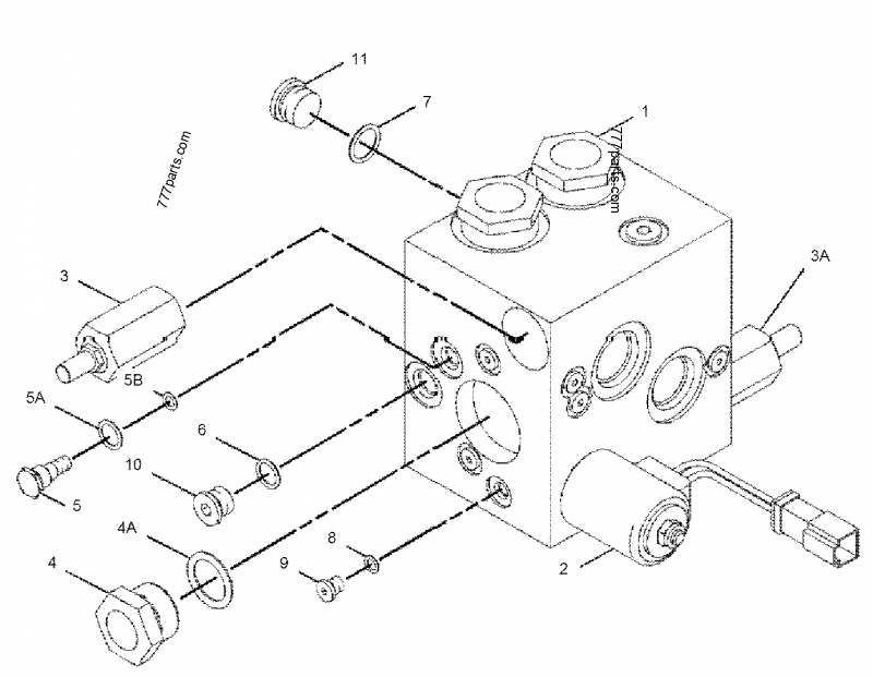 126-0747 VALVE GP-BYPASS -HYDRAULIC OIL COOLER - TRACK-TYPE TRACTOR ...