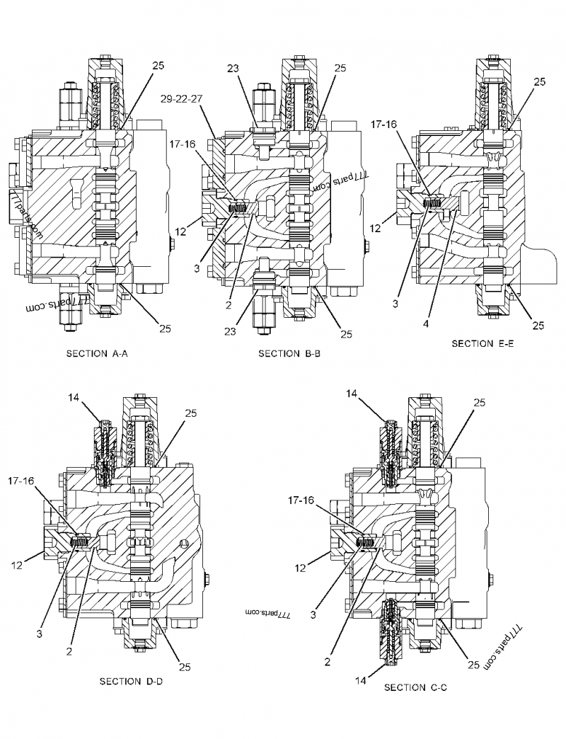 259-7465 VALVE GP-CONTROL - EXCAVATOR Caterpillar 320D | 777parts.com