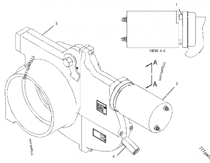 288-2758 SHUTOFF GP-AIR -RH - ENGINE - GENERATOR SET Caterpillar 3508B ...