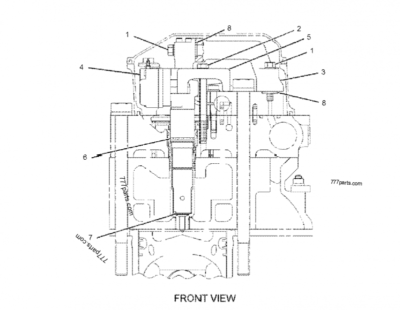 8N-1630 PUMP GP-FUEL TRANSFER - ENGINE - MACHINE Caterpillar 3408E ...