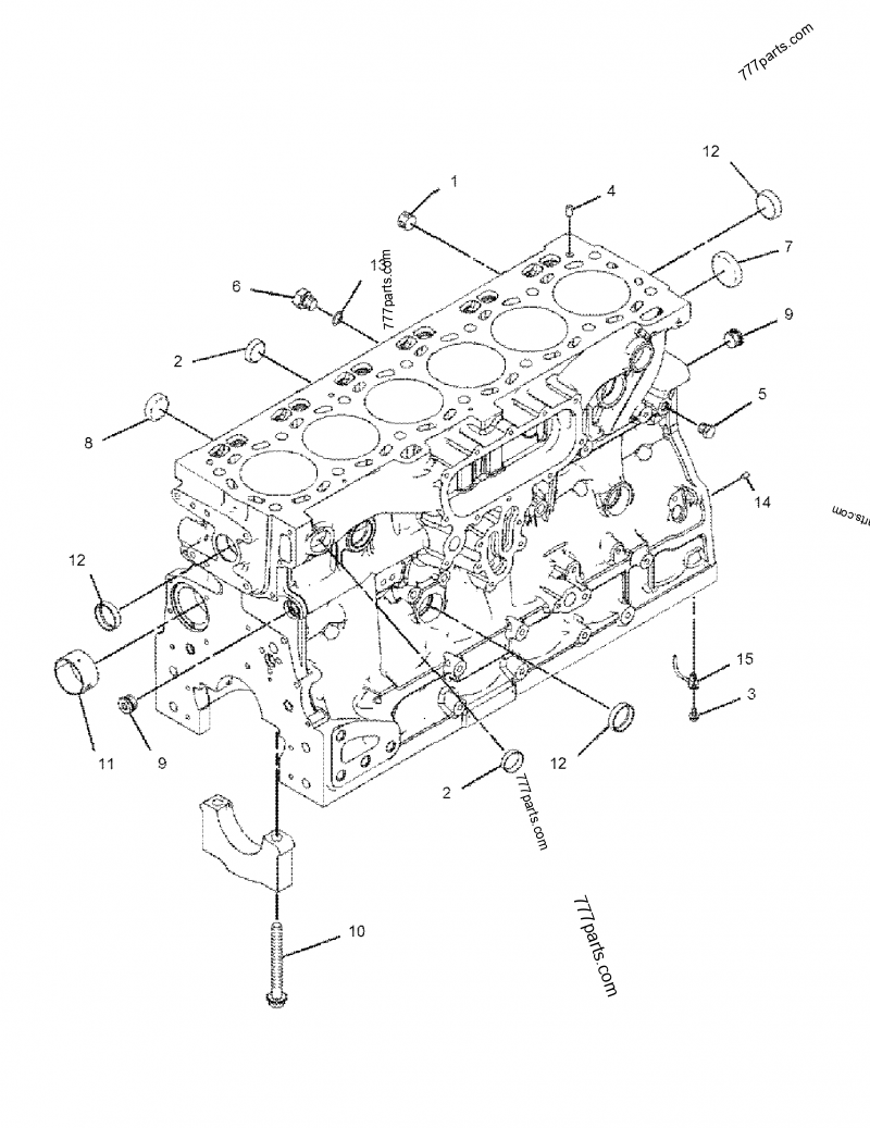 306-6845 CYLINDER BLOCK GP - ENGINE - MACHINE Caterpillar C6.6 ...