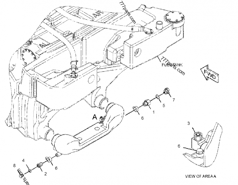 250-9200 RECEIVER GP-FAST FILL FUEL - MOTOR GRADER Caterpillar 140M ...