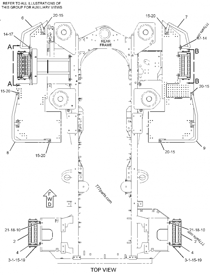 247-8558 GUARD GP-POWER TRAIN -TRANSMISSION, HINGED - WHEEL-TYPE LOADER ...