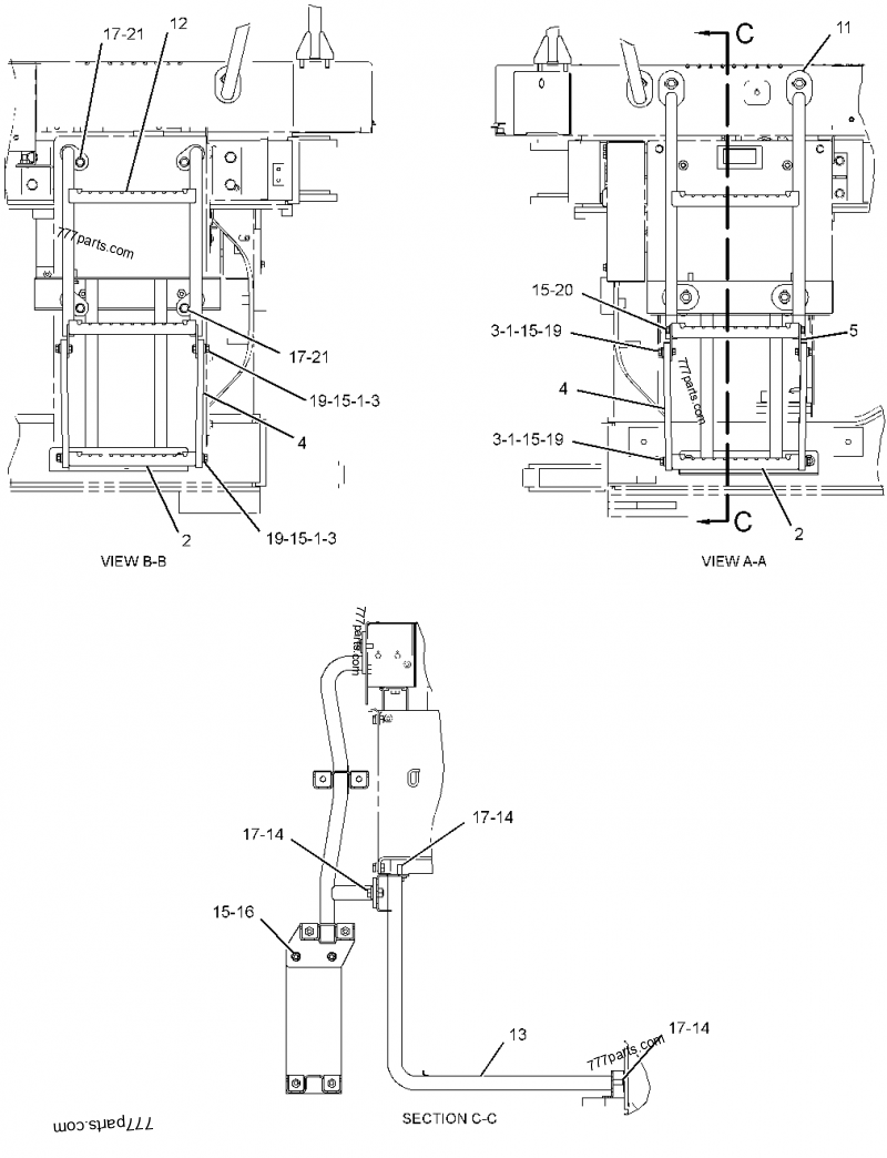 247-8558 GUARD GP-POWER TRAIN -TRANSMISSION, HINGED - WHEEL-TYPE LOADER ...