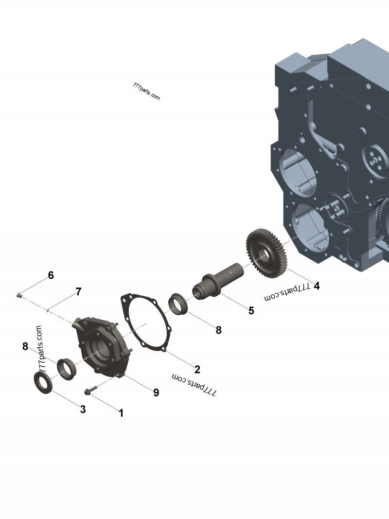 Accessory Drive - Engines Cummins QSK60 CM2250 K112 (D593002GD22 ...