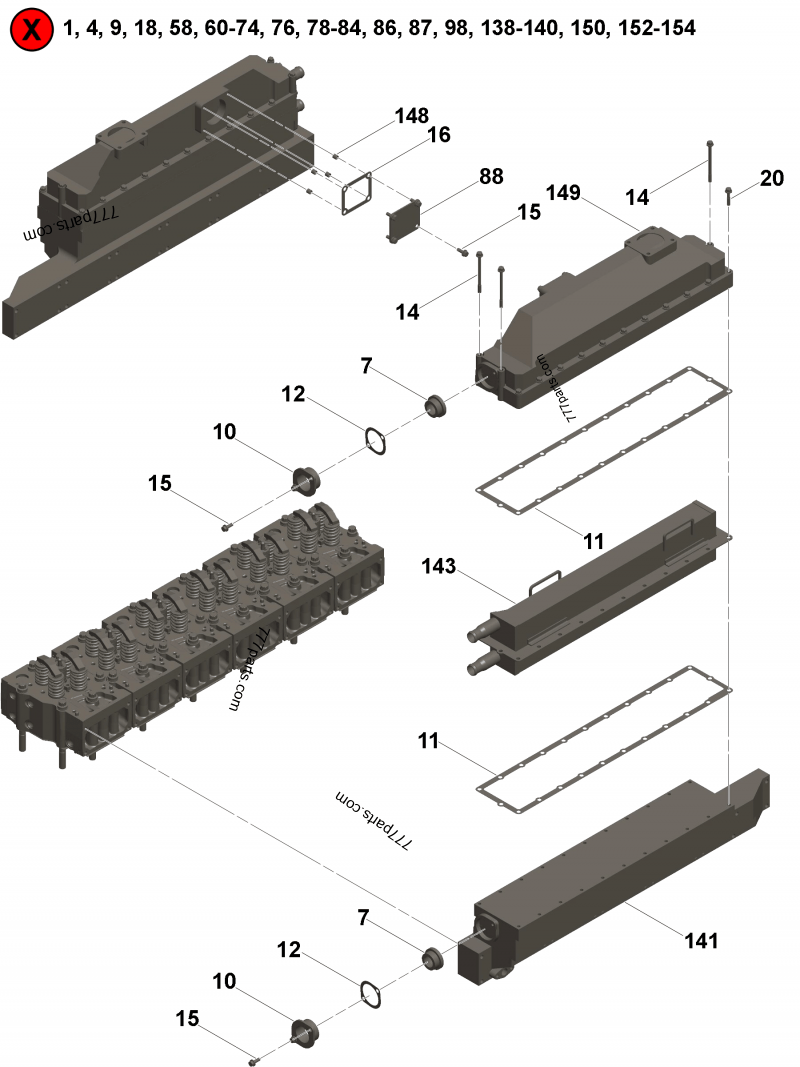 Performance Parts - Engines Cummins K19 (D193029CF02) | 777parts.com