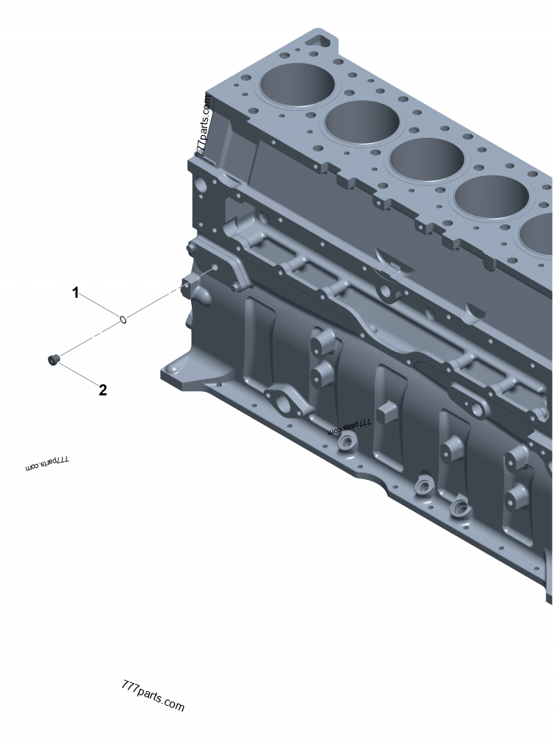 Cylinder Block Plumbing - Engines Cummins QST30 CM552 (D573002CC48 ...