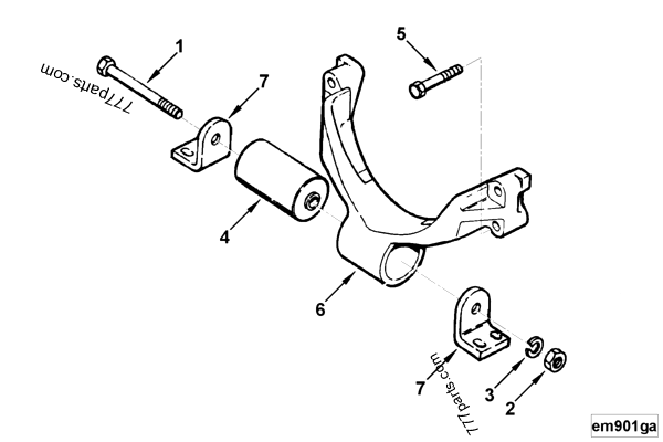 Front Engine Support - Engines Cummins 6B5.9 (D402002CA12) | 777parts.com
