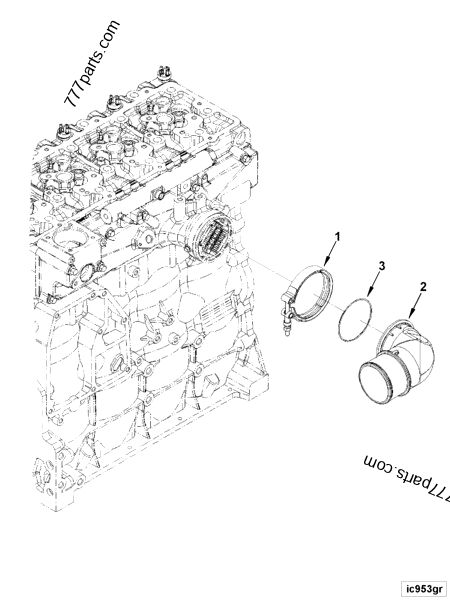 Air Intake Connection - Engines Cummins ISB/ISD4.5 CM2150 SN ...
