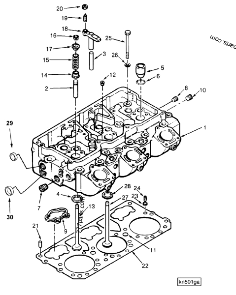 Cylinder Head - Engines Cummins V28 (D151006GX01) | 777parts.com