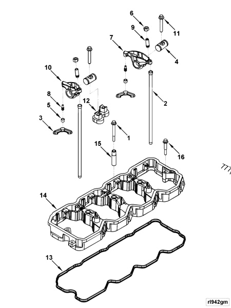 Rocker Lever - Engines Cummins ISB/ISD4.5 CM2150 SN (D323002BU29 ...