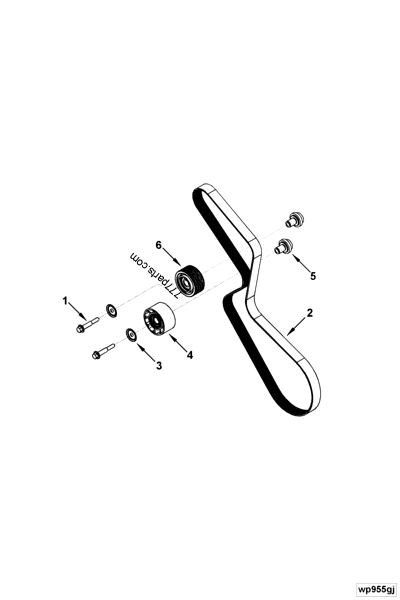 Water Pump Drive - Engines Cummins ISB/ISD4.5 CM2150 SN (D323002BU29 ...