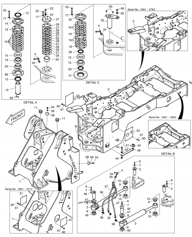 FRAME - WHEEL LOADER Doosan DL400 | 777parts.com