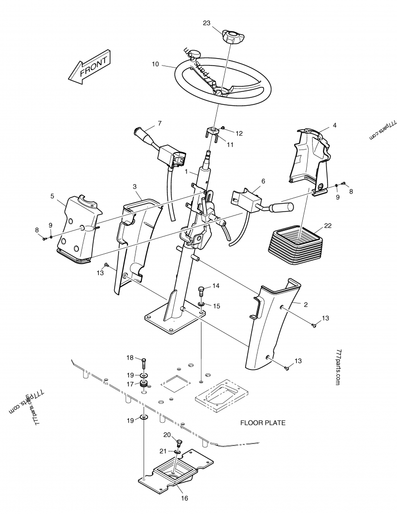 STEERING ASS'Y - WHEEL LOADER Doosan DL400 | 777parts.com