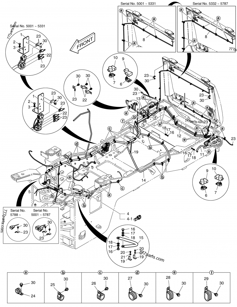 ELECTRIC WIRING - WHEEL LOADER Doosan DL400 | 777parts.com