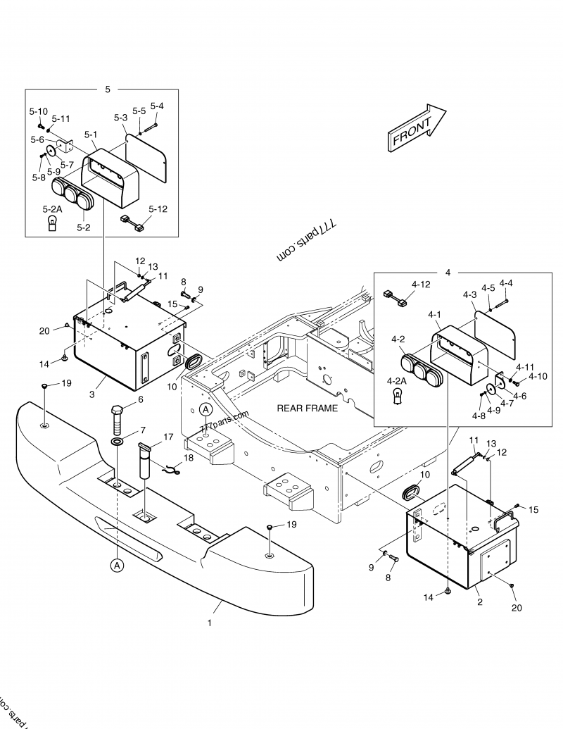 COUNTER WEIGHT - HOMOLOGATION - WHEEL LOADER Doosan DL400 | 777parts.com