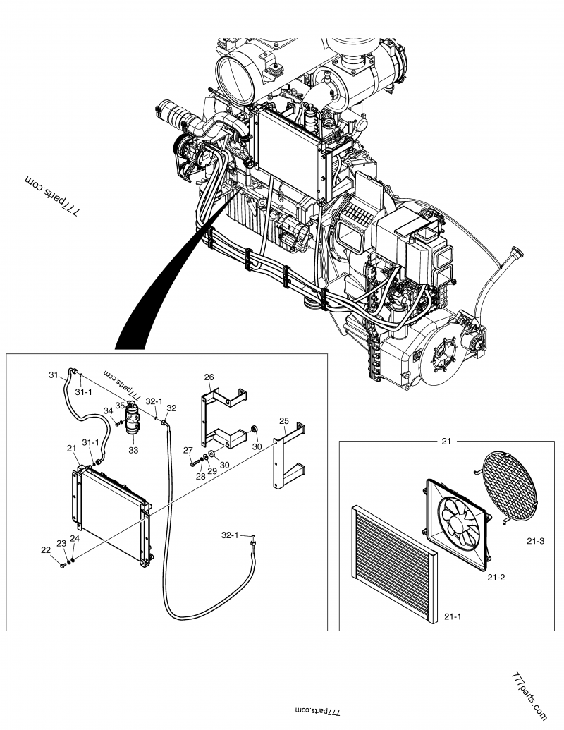 AIRCONDITIONER(2) - WHEEL LOADER Doosan DL250 | 777parts.com