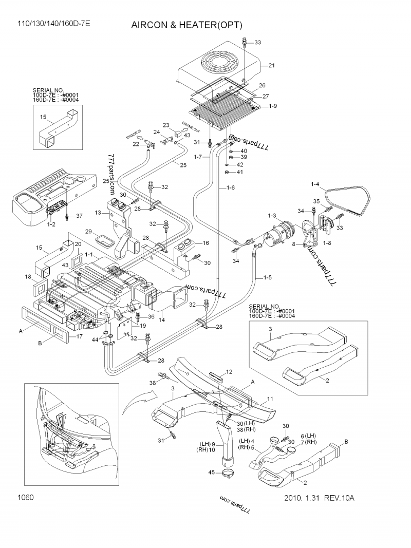 AIRCON & HEATER(OPT) - FORK LIFT Hyundai 160D-7E (110/130/140/160D-7E ...