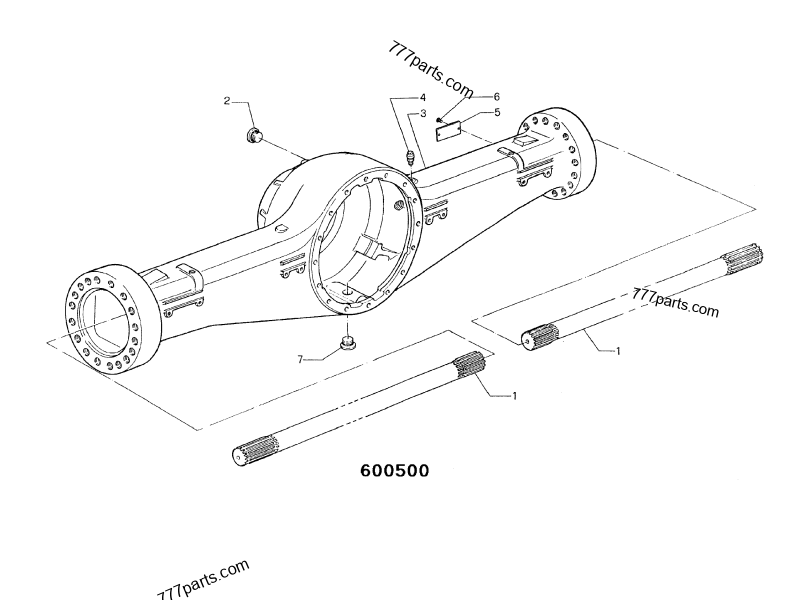 AXLE ASSEMBLY, REAR, 426 HD 10/300162 - CONSTRUCTION JCB 426 (WHEELED ...