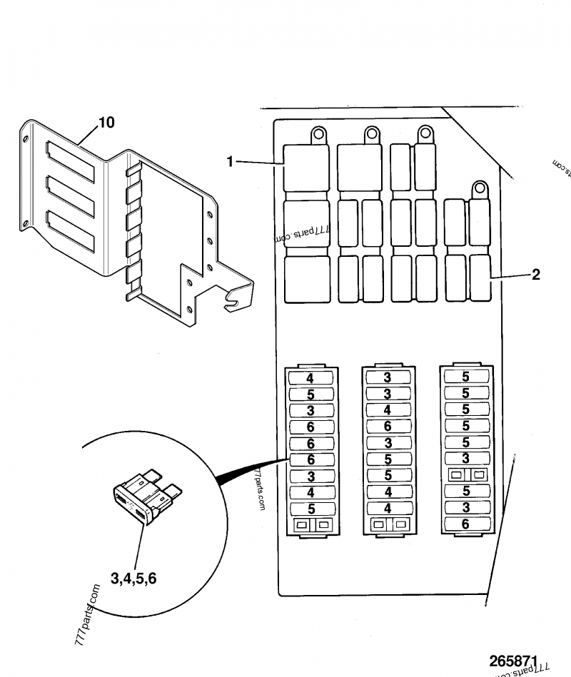 FUSE BOX & RELAYS, 526 & 526S - AGRICULTURAL JCB 528-70 (LOADALL 526 ...
