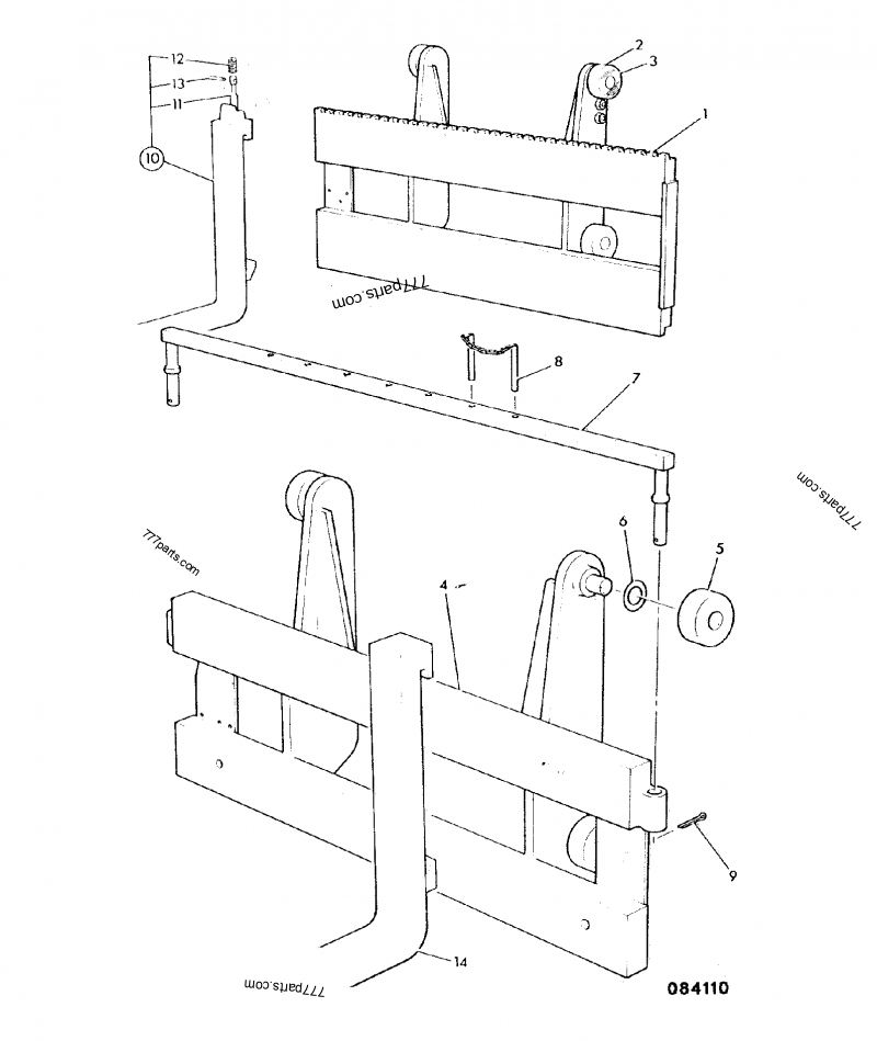 CARRIAGE - CONSTRUCTION JCB 926-2 (ROUGH TERRAIN FORKLIFT, 9802/7600 ...