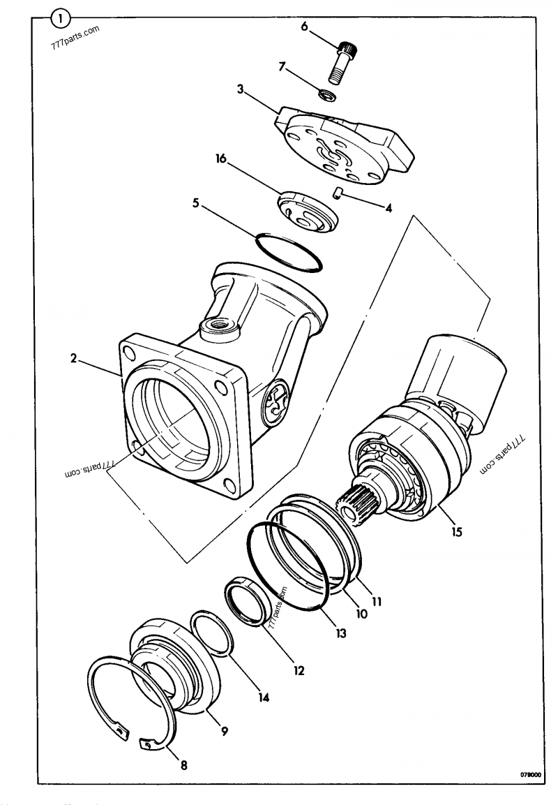 MOTOR, SLEW - CONSTRUCTION JCB 816-Super (CRAWLER EXCAVATOR, 9802/5350 ...