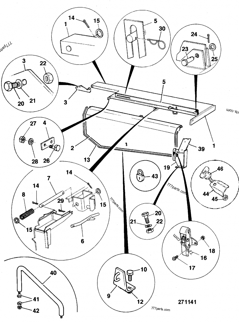 BODYWORK,ENGINE - CONSTRUCTION JCB 506C-HL (LOADALL 508C,506C & 506C-HL ...