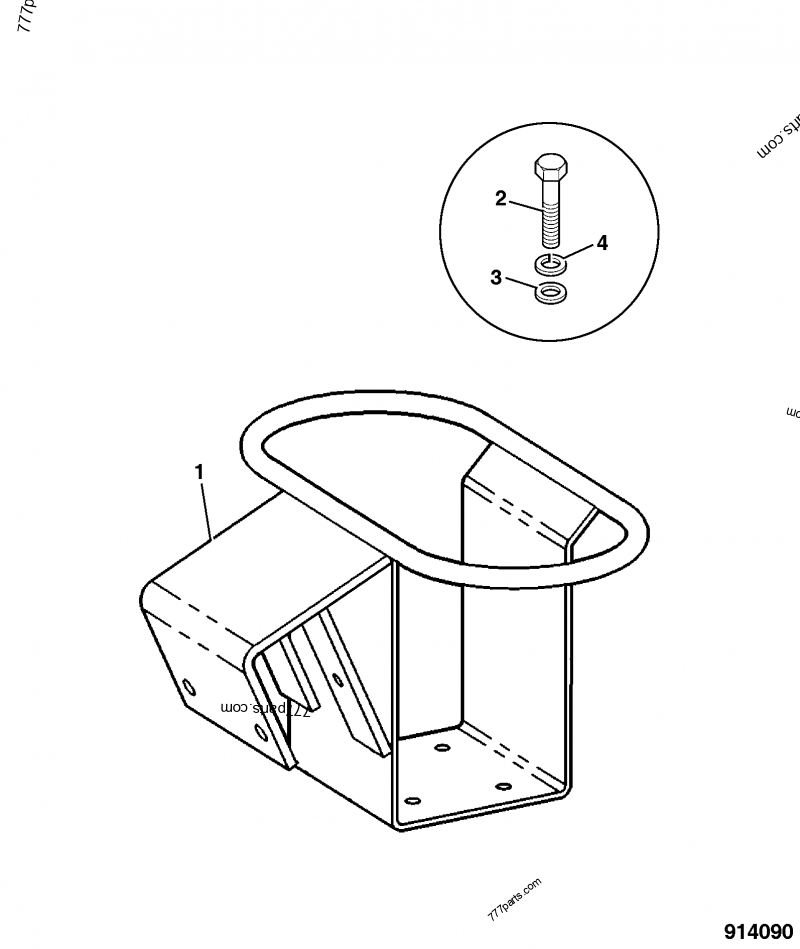 TRANSMITTER BRACKET, PERSONNEL PLATFORM - JCB INDIA JCB 535-125 ...
